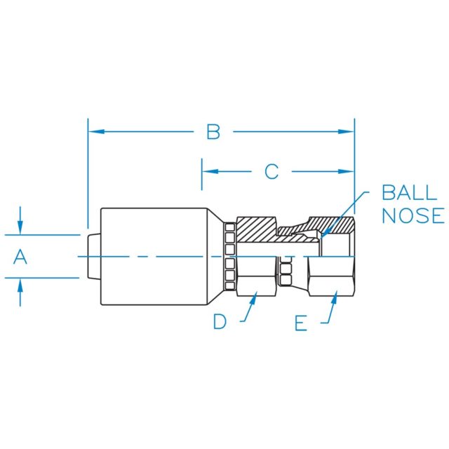 Female Flareless 24° Cone Swivel | Florida Hydraulic Industrial
